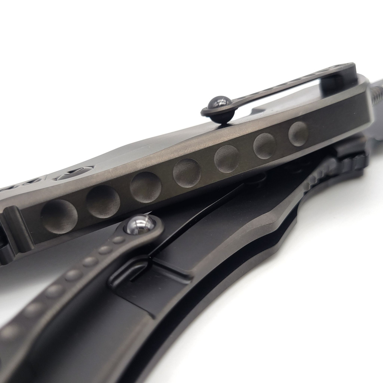 Microtech Anax 190c 1dlctcfiti Titanium Handle Dlc Single Edge Carbon