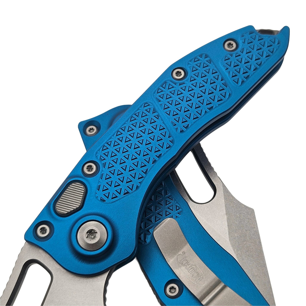Microtech Borka Auto Stitch 169-10BL Blue S/E Stonewash