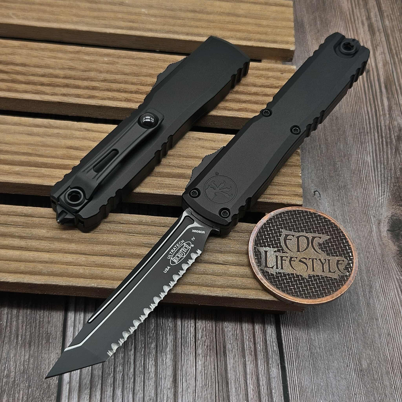 Microtech Ultratech Gen IV Black Tactical T/E 3.55" M390MK 11234-3T ...