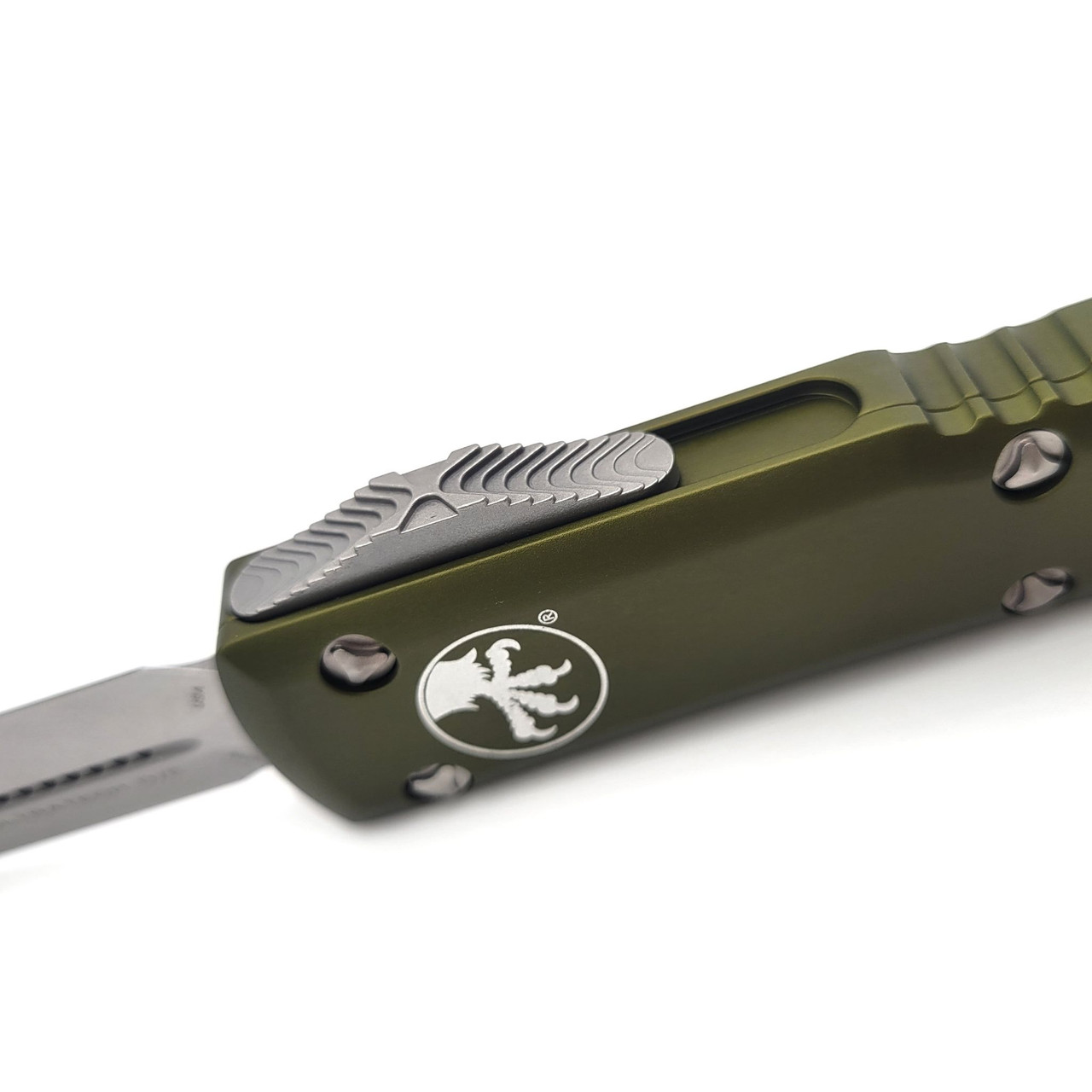 Microtech Ultratech 122-10OD OD Green Double Edge Stonewash
