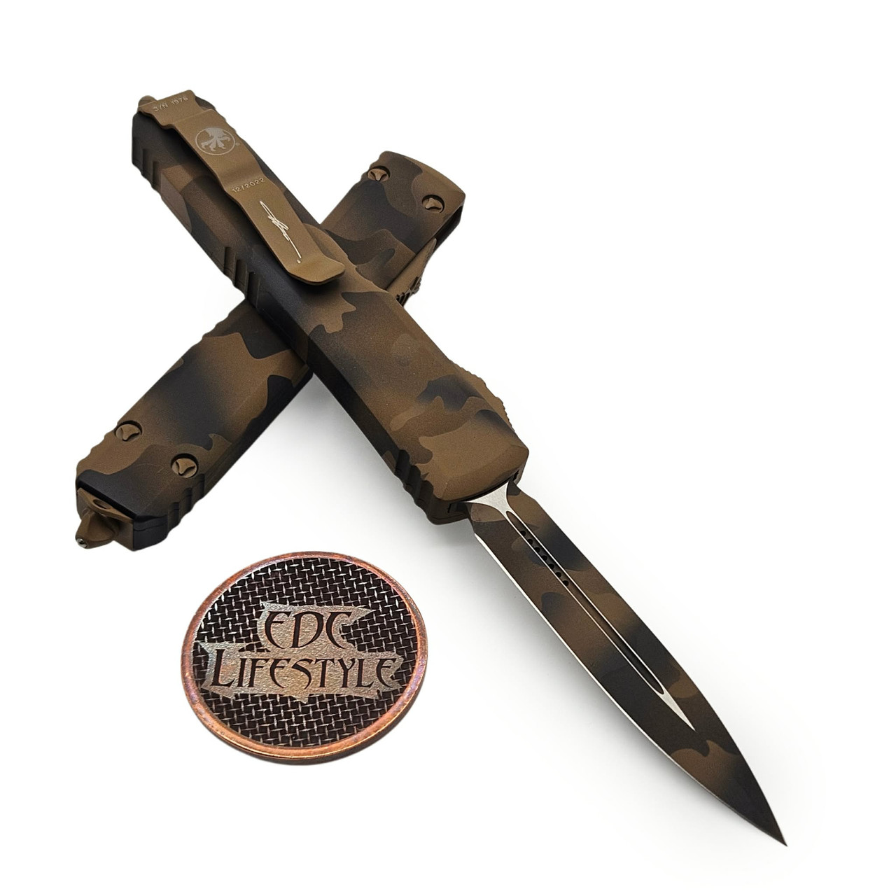 Microtech Ultratech 122-1CCS Coyote Camo Double Edge