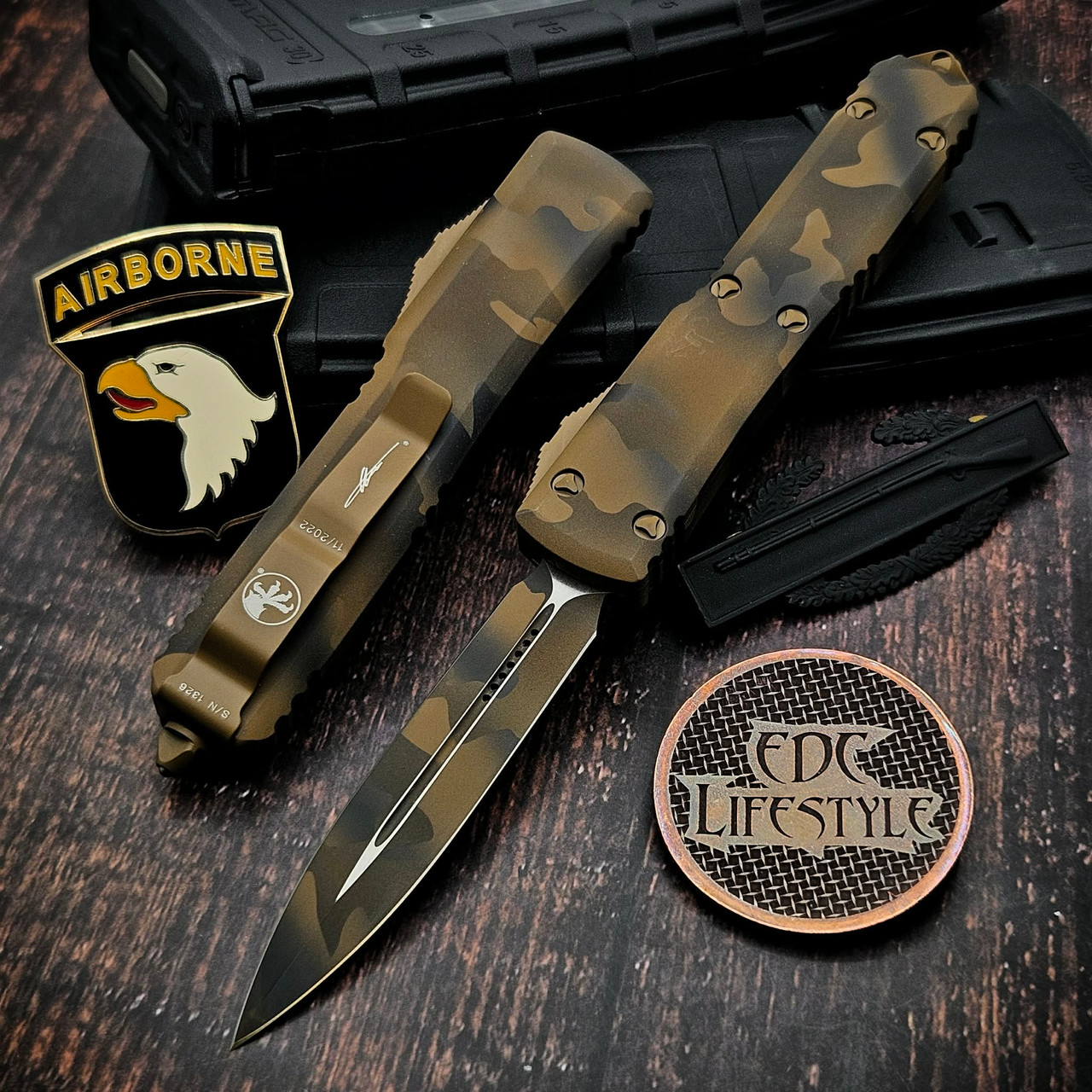 Microtech Ultratech 122-1CCS Coyote Camo Double Edge