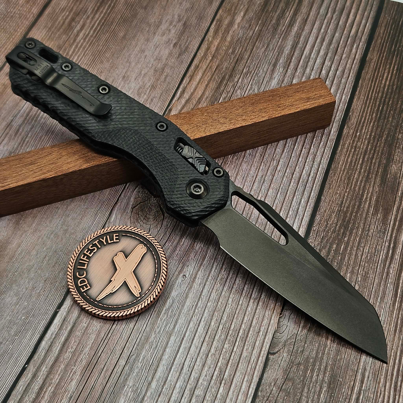 Microtech MSI Fluted Carbon Fiber DLC 210-1DLCTFLCFS