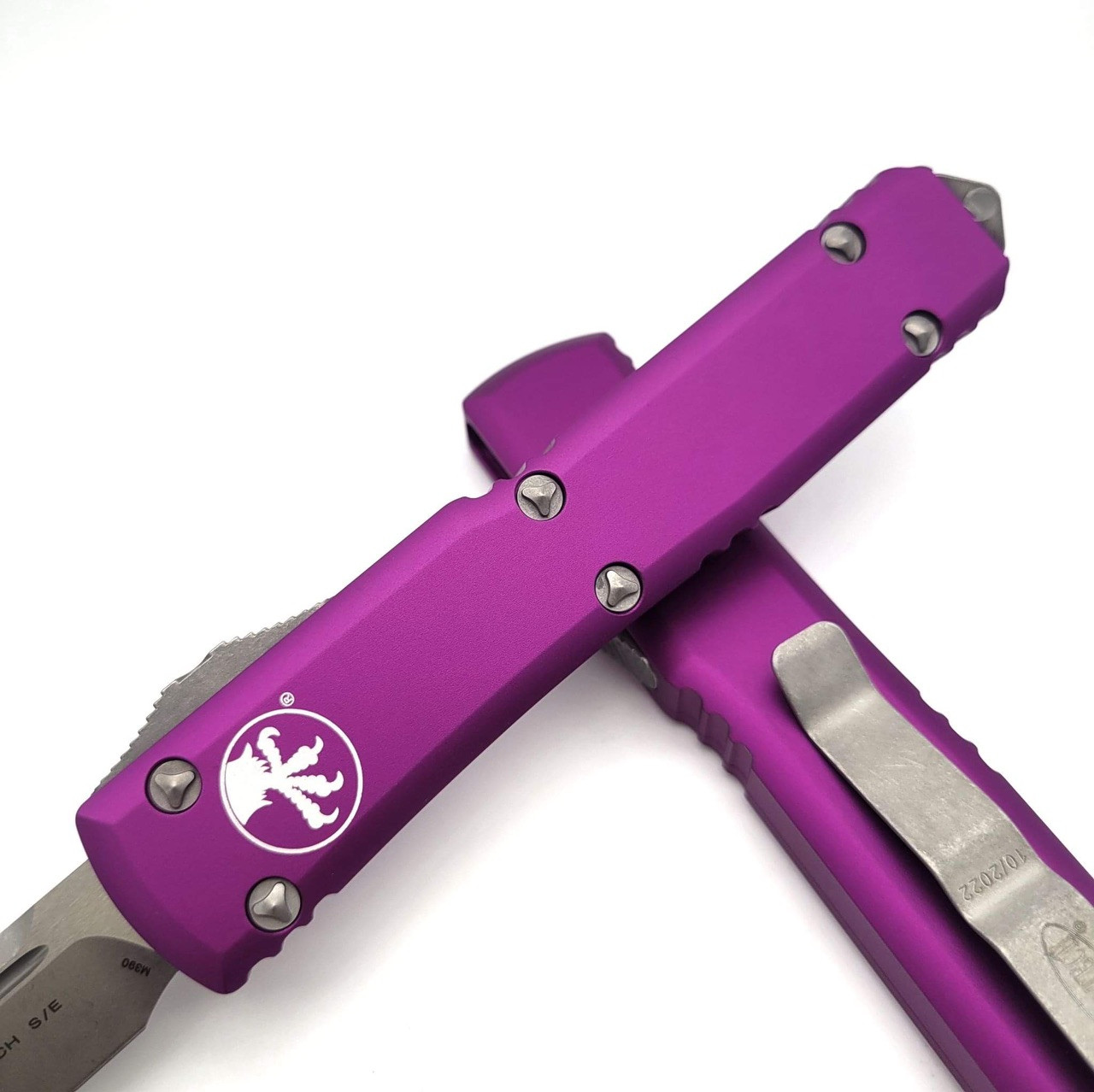 Microtech Ultratech 121 10apvi Violet Single Edge Apocalyptic