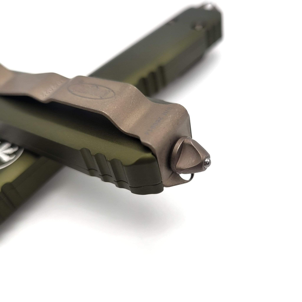 Microtech Ultratech 122 13apod Od Green Bronzed Apocalyptic Double Edge