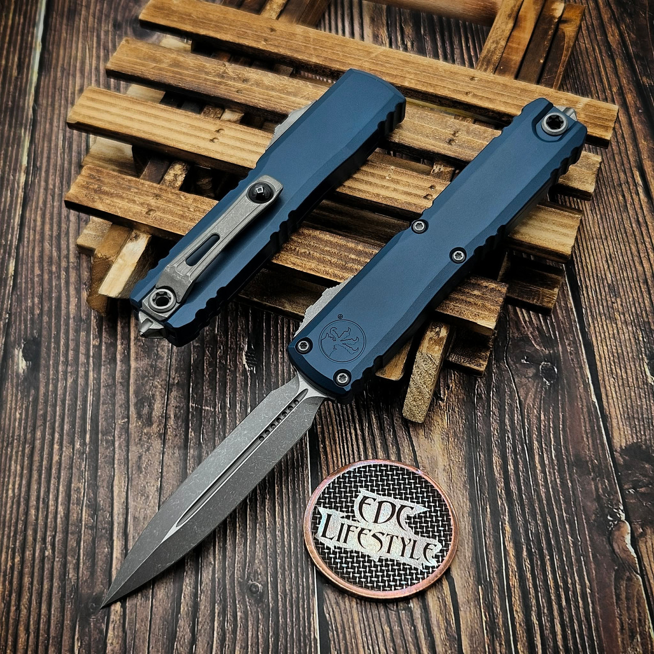 Microtech Ultratech Gen IV Deep Ocean D/E 3.55" M390MK Apocalyptic ...