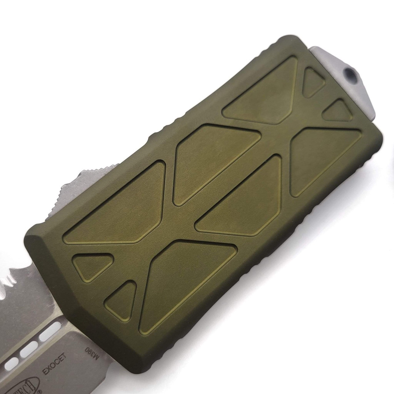 Microtech Exocet 157-12APOD OD Green Apocalyptic Double Edge Full ...