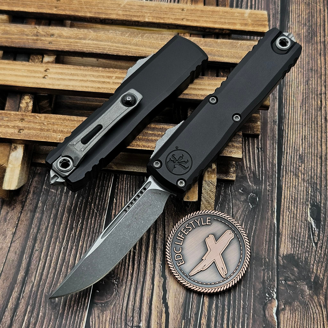 Microtech UTX-85 Gen IV Black S/E 3.10" Apocalyptic 12314-10AP