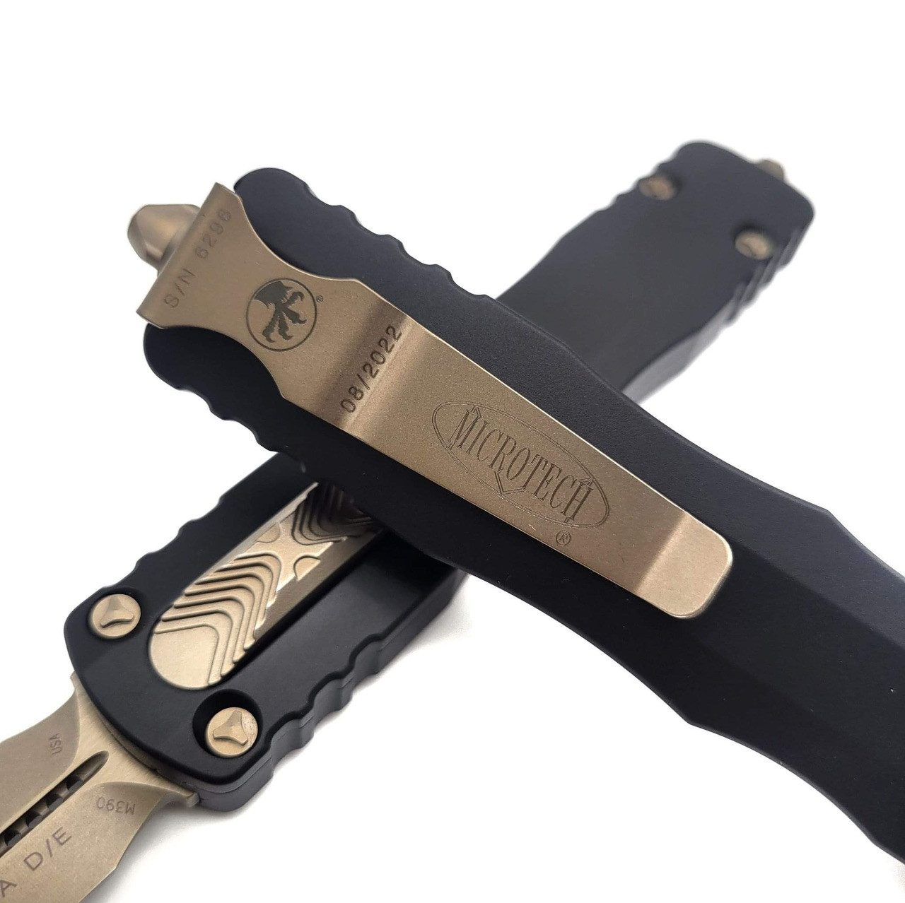 Microtech 227-13 Dirac Delta Double Edge Bronze Standard