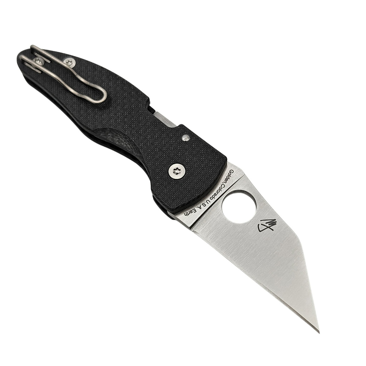 Spyderco MicroJimbo Compression Lock Carbon Fiber 2.45" S90V Sprint Run ...