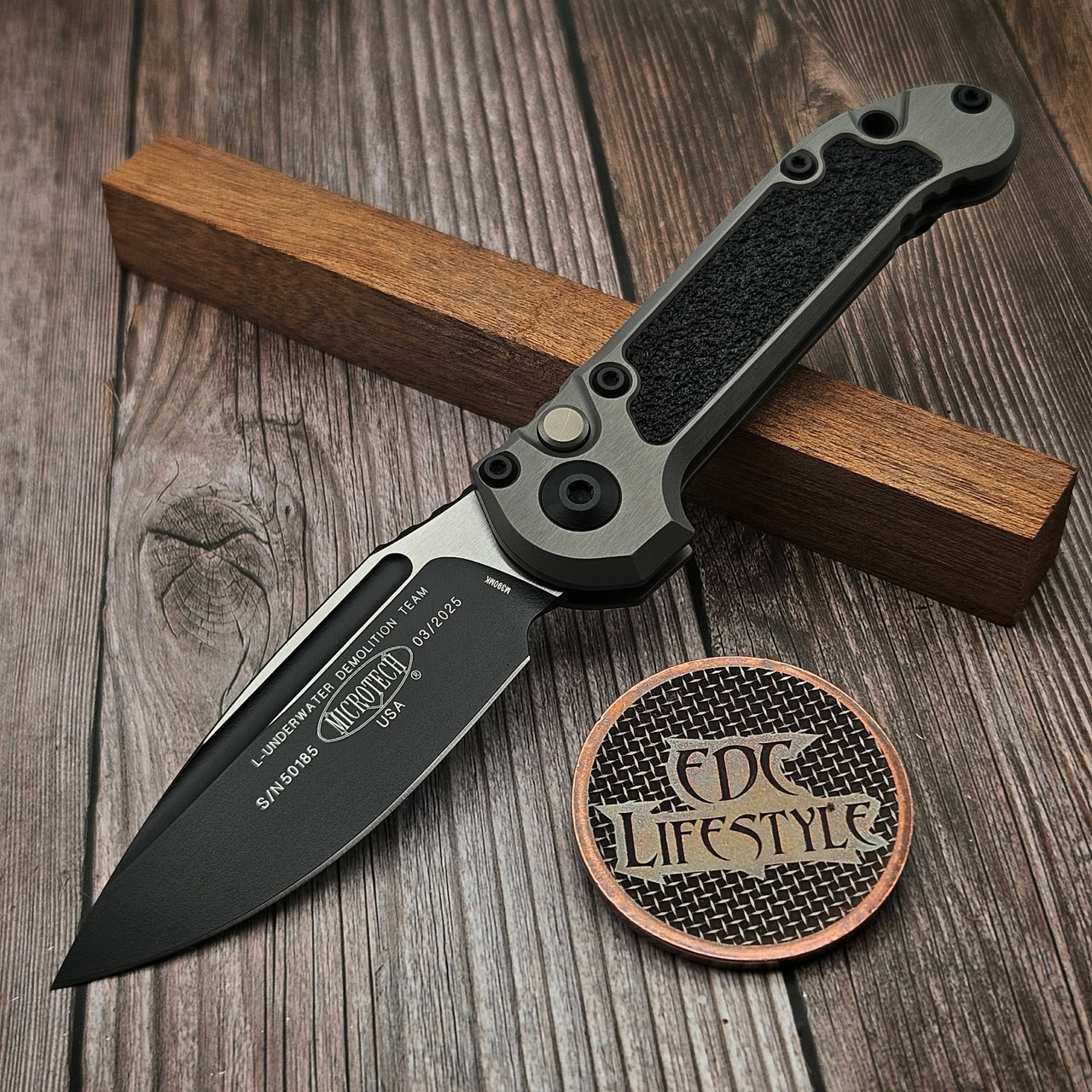 Microtech LUDT S/E Natural Clear 1135-1NC S/N 50185 - Preowned