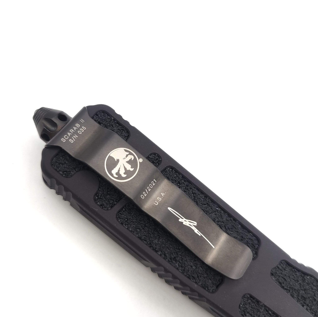 Microtech Scarab II 278-1DLCTS DLC Single Edge DLC Hardware Pre-owned