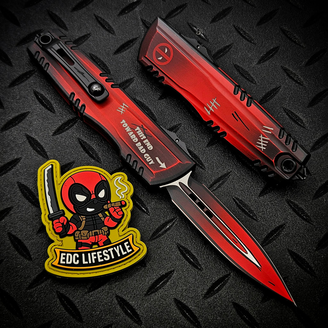 Microtech Knives Surefire Luminary D/E ZBP 1270-1DPS Deadpool Signature ...