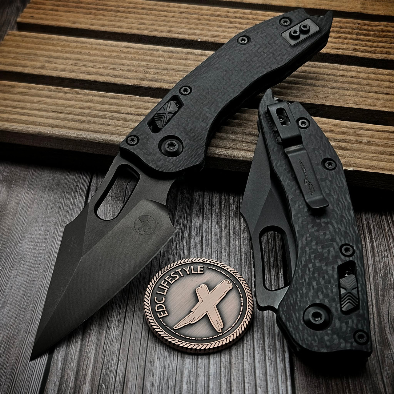 Microtech Stitch Ram-Lok 169RL-1DLCTCFS Carbon Fiber DLC
