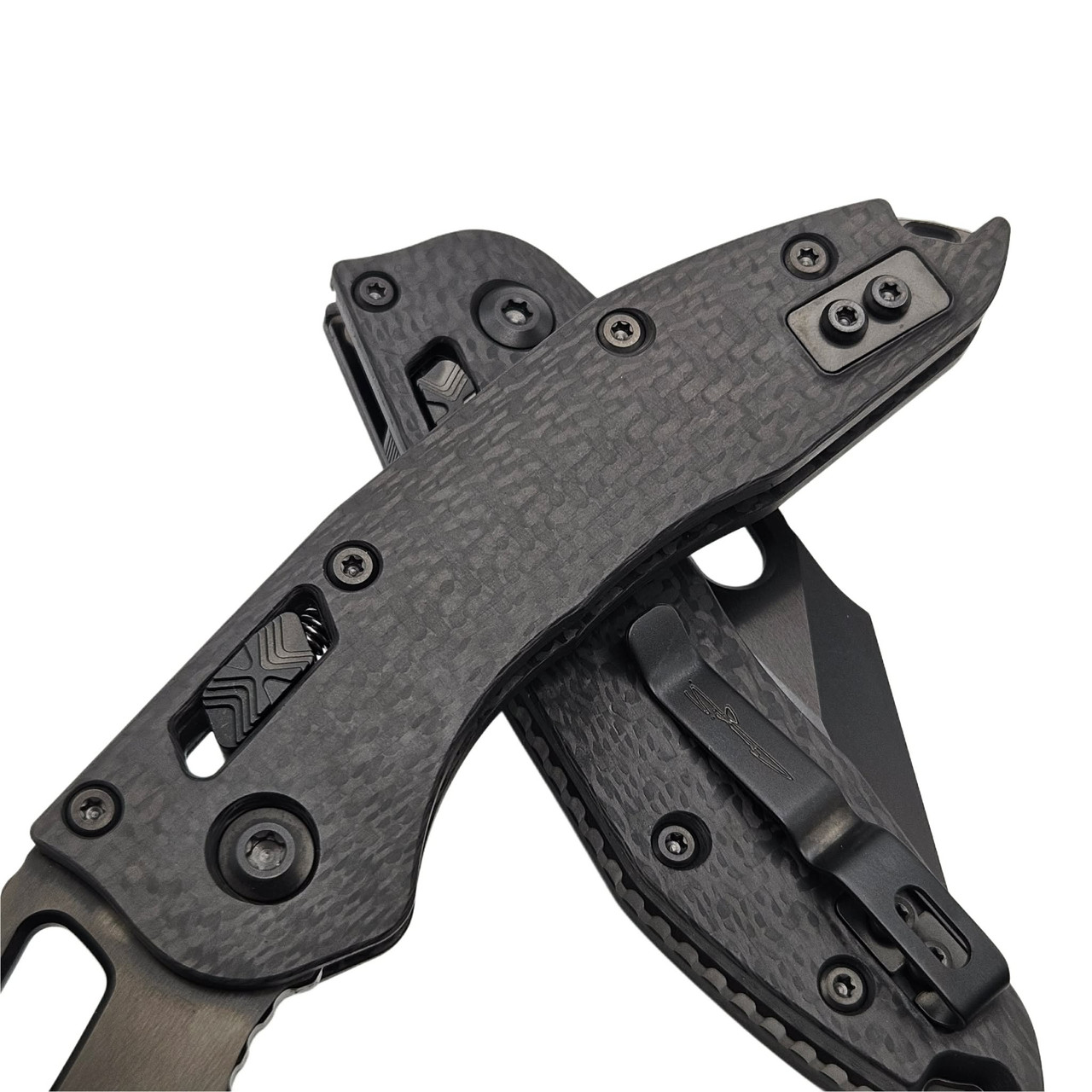Microtech Stitch Ram-Lok 169RL-1DLCTCFS Carbon Fiber DLC