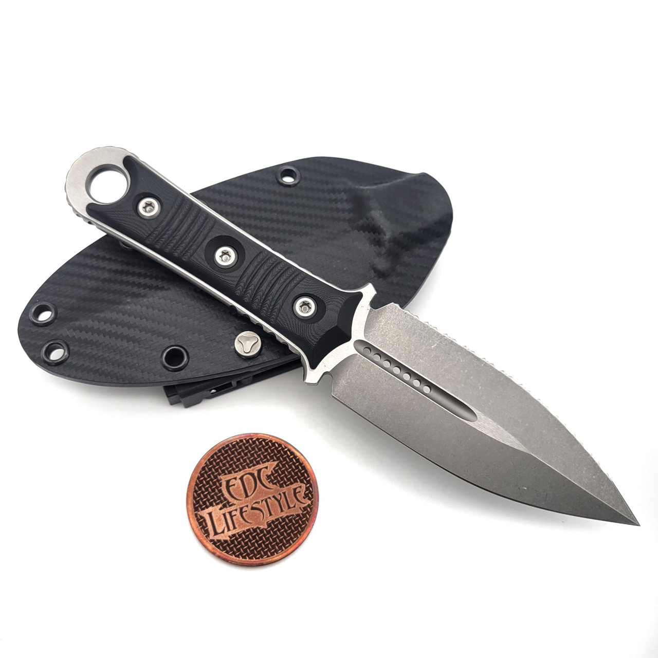 Microtechborka Blades 201 12 Sbd Fixed Blade Stonewash Double Edge