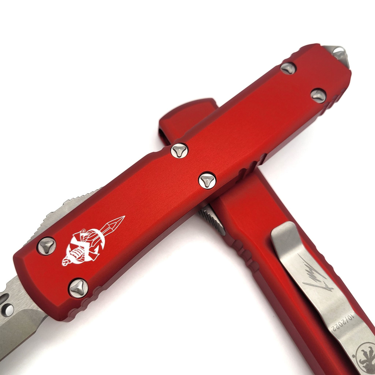 Microtech Ultratech 119w 10rds Red Stonewash Warhound