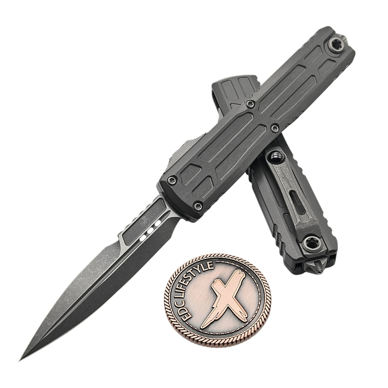 Microtech EX Ultratech ZBP 1120EX-10S Black Bayonet 3.5" Stonewash ...