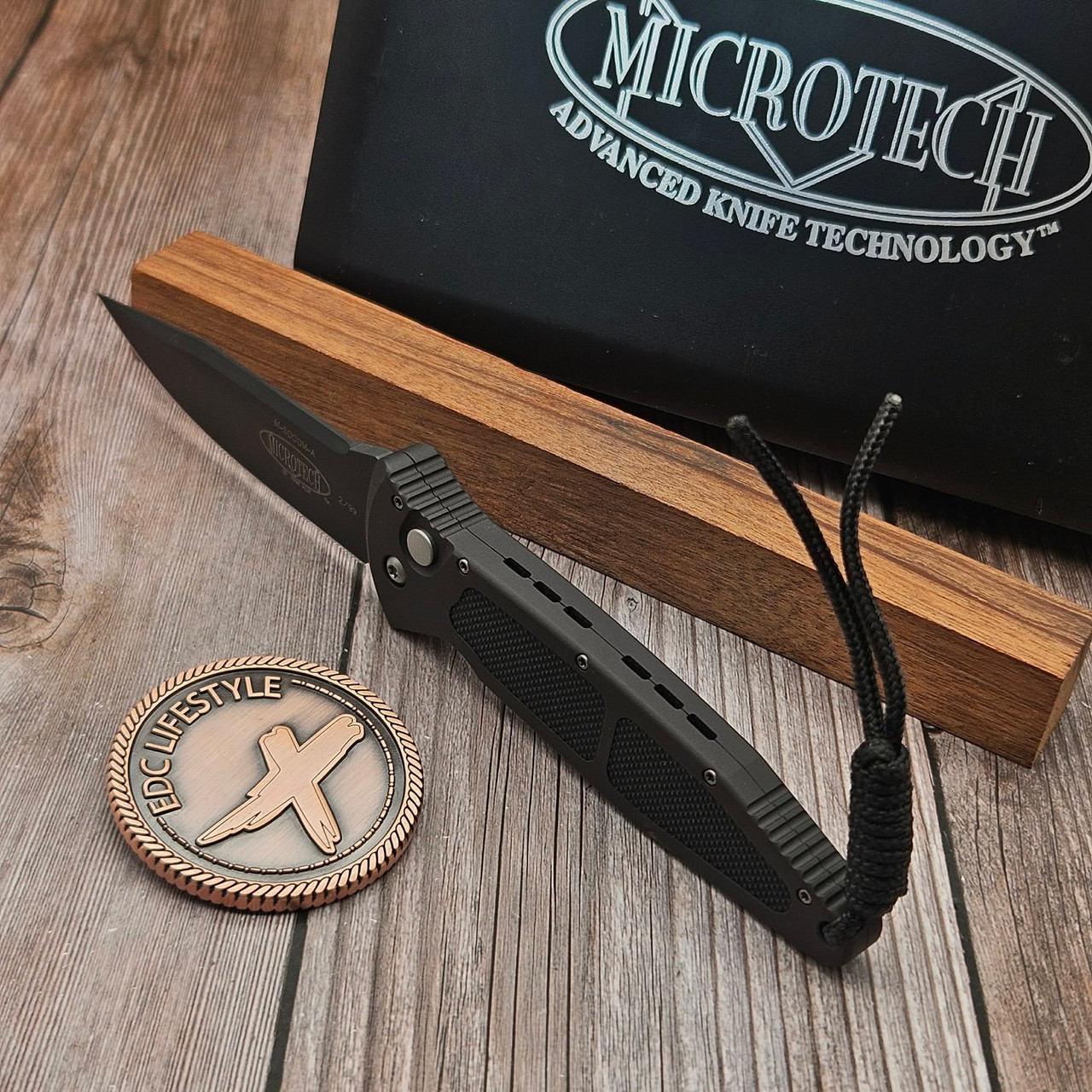 Microtech Knives Mini Socom Auto S/E Black 2/99- Preowned