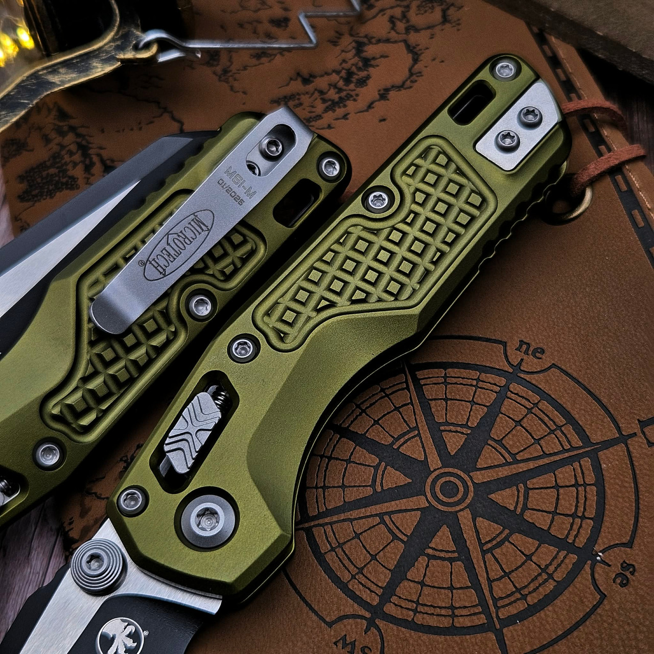 Microtech MSI Mini OD Green Aluminum Frag S/E 210M-1FROD