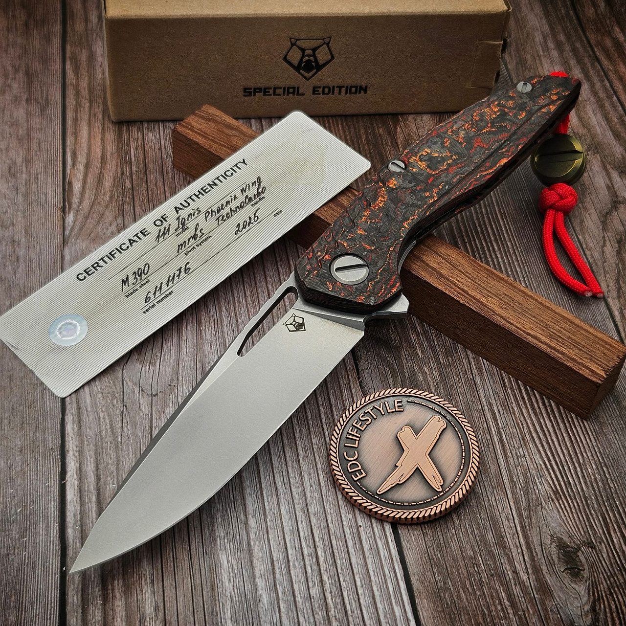 Shirogorov 111 IGNIS Phoenix Wing Technocarbo Handle - Preowned