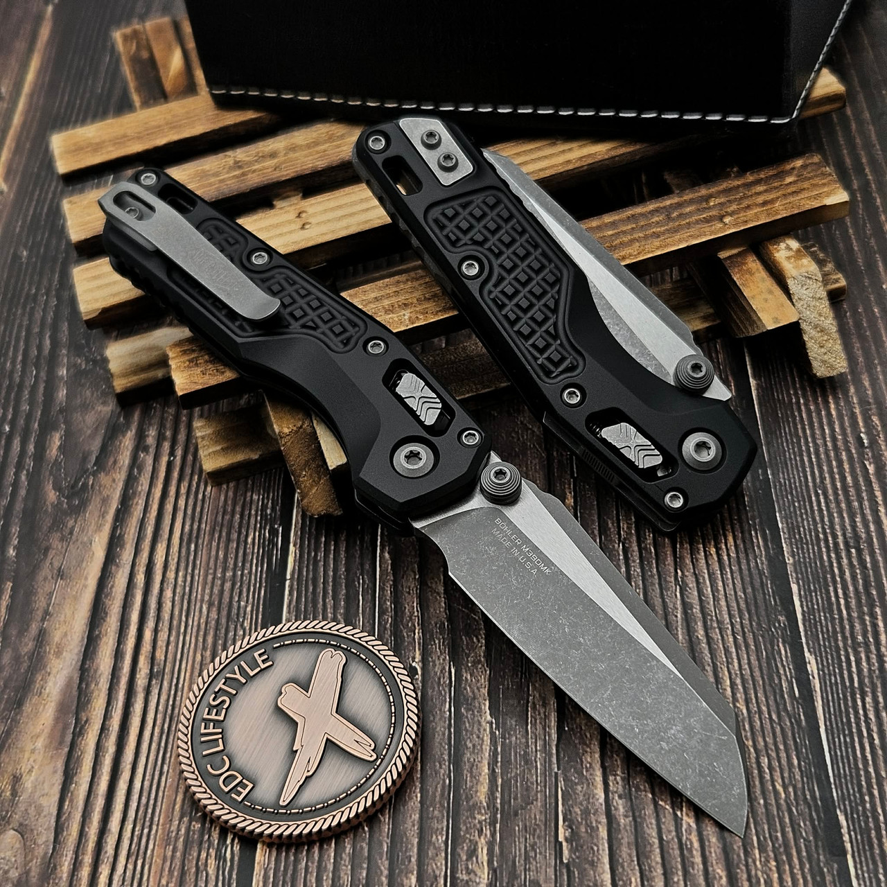 Microtech MSI Mini Black Aluminum Frag S/E Apocalyptic 210M-10APFR