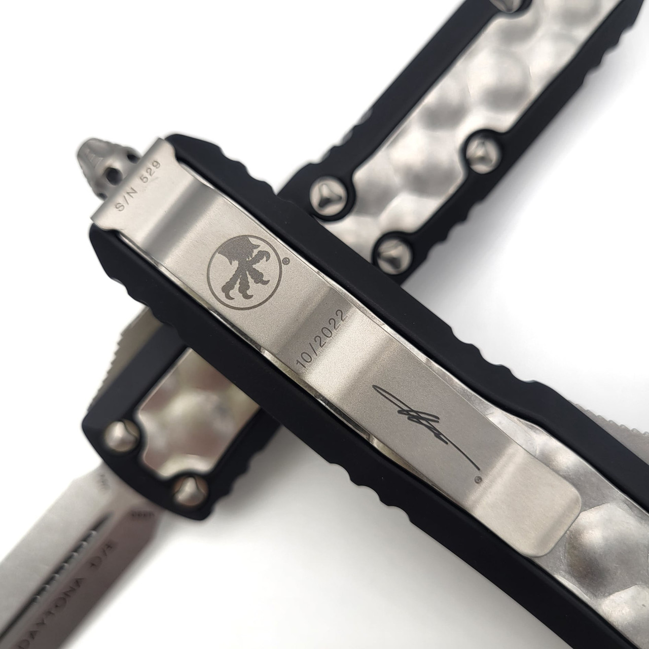 Microtech 126-10BIS Daytona Double Edge Stonewash Standard Brute Inlay
