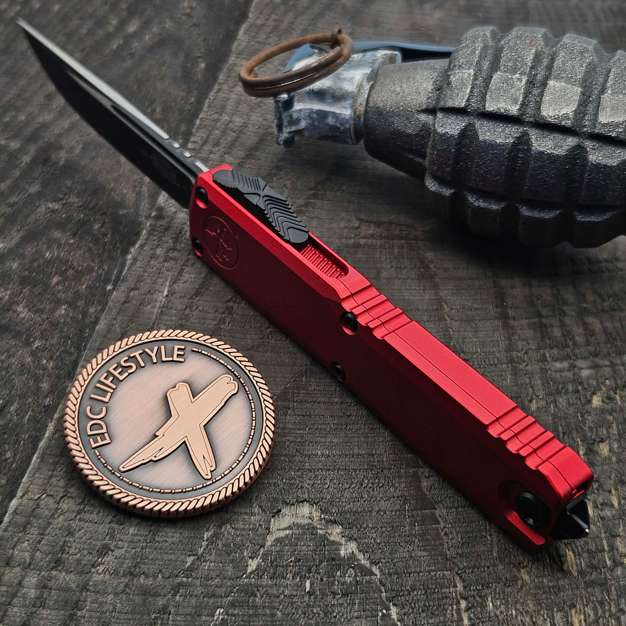 Microtech Ultratech IV Red S/E 11214-1RD - Grenade Factory Second