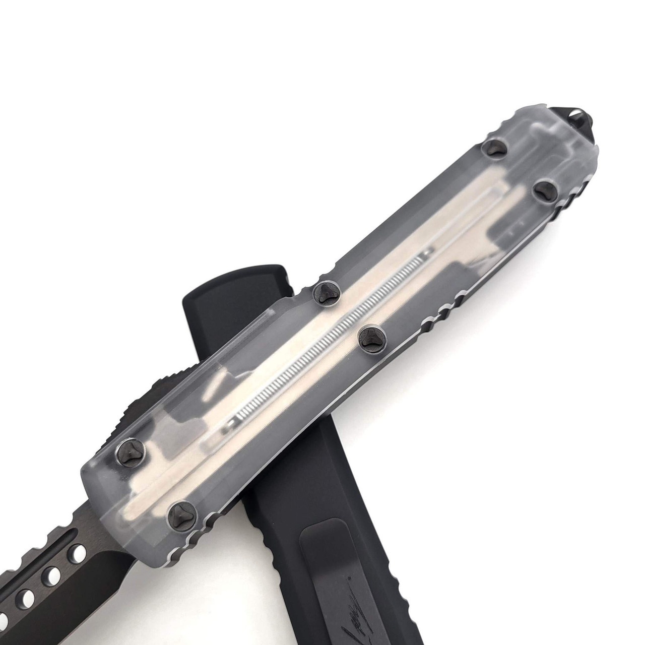 Microtech Ultratech 119w 1dlctclsh Clear Top Dlc Warhound Shadow