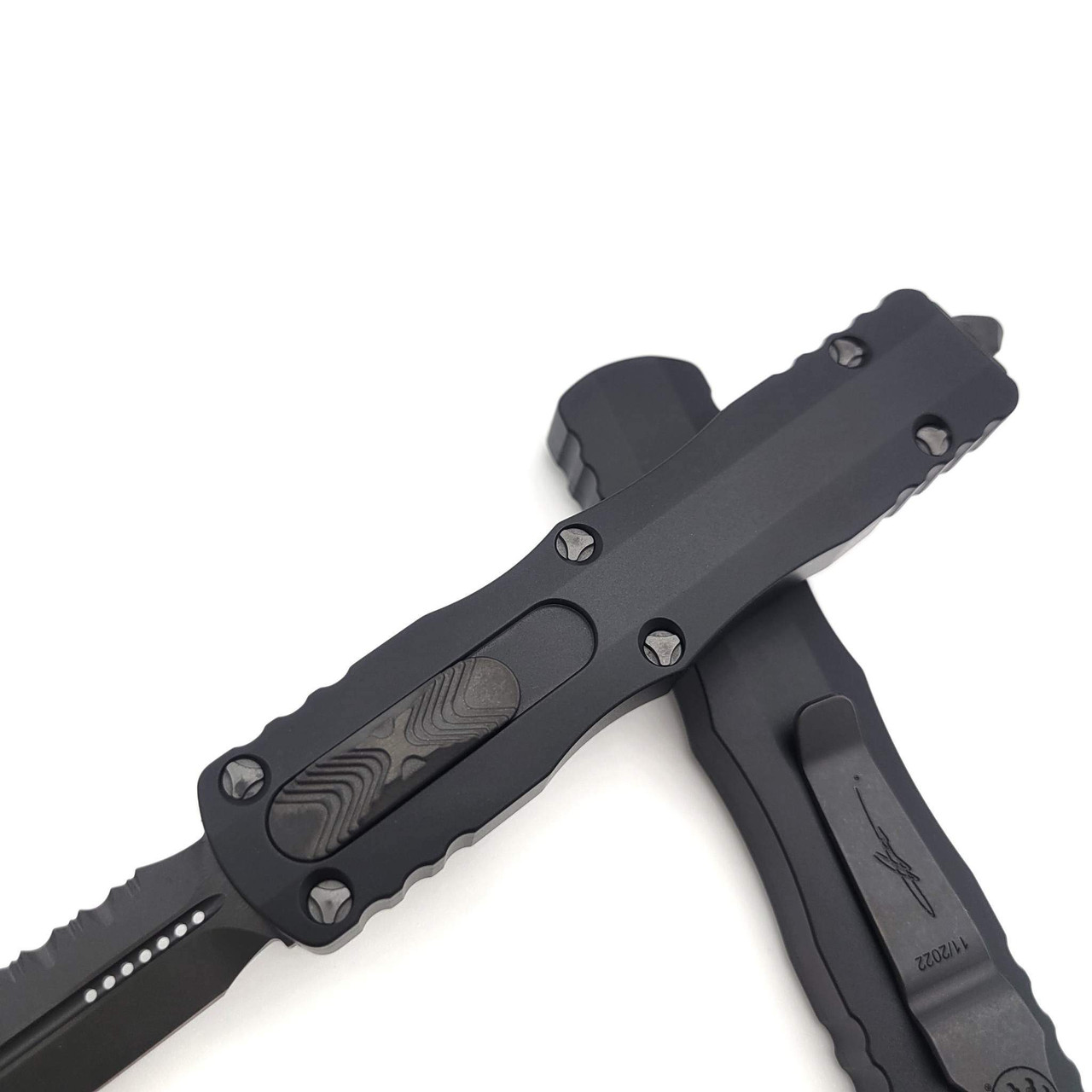 Microtech 225 3dlctsh Dirac Shadow Dlc Double Edge Full Serrated