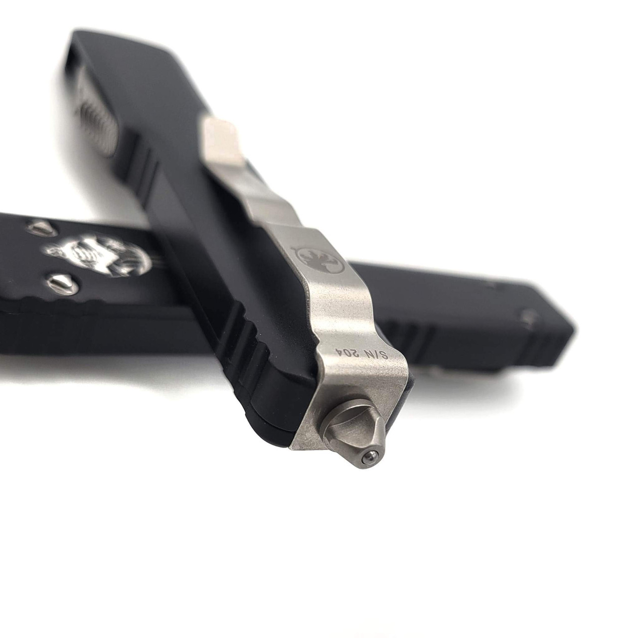 Microtech UTX-70 419W-10s Stonewash Warhound