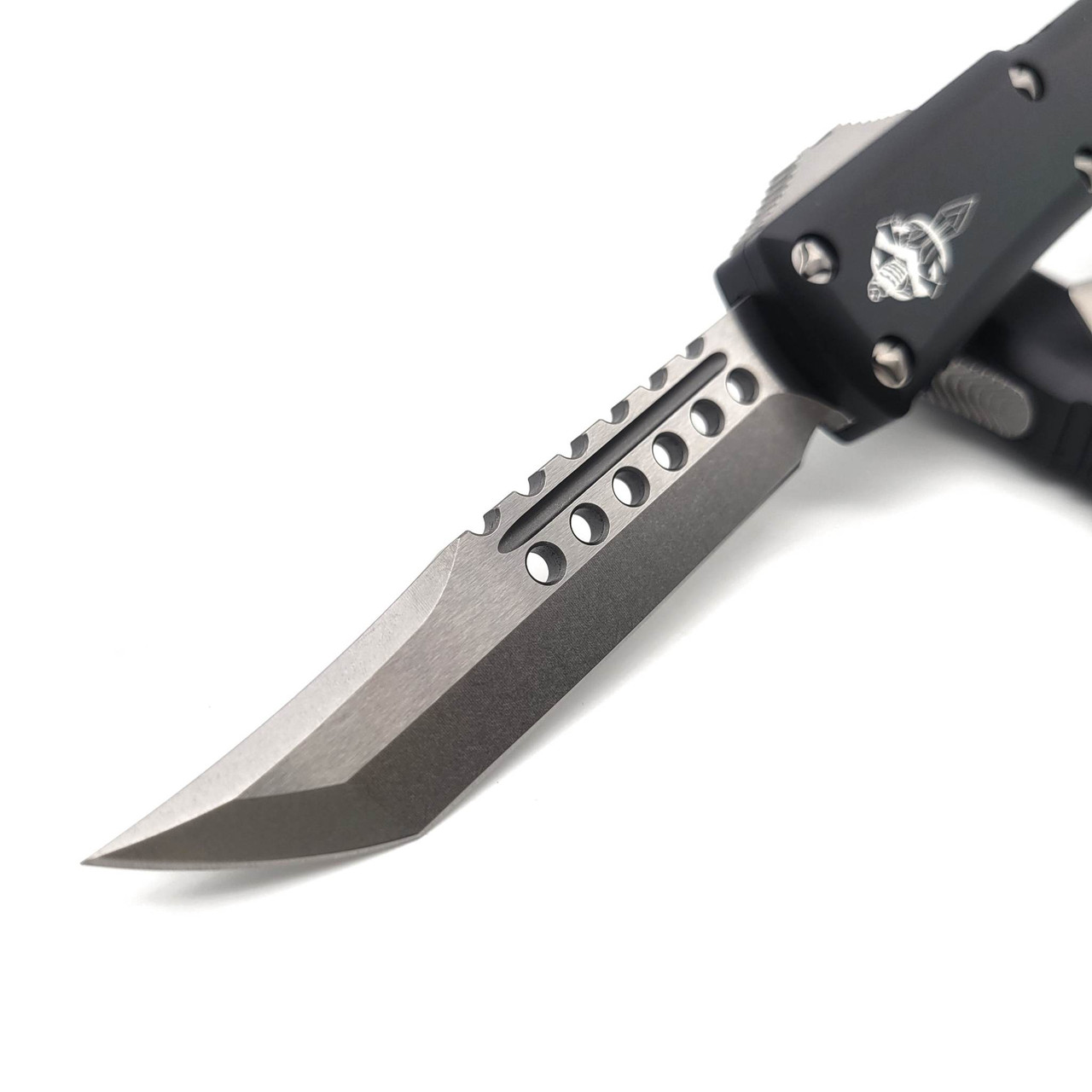 Microtech UTX-85 719-1S0 Black Hellhound Tanto