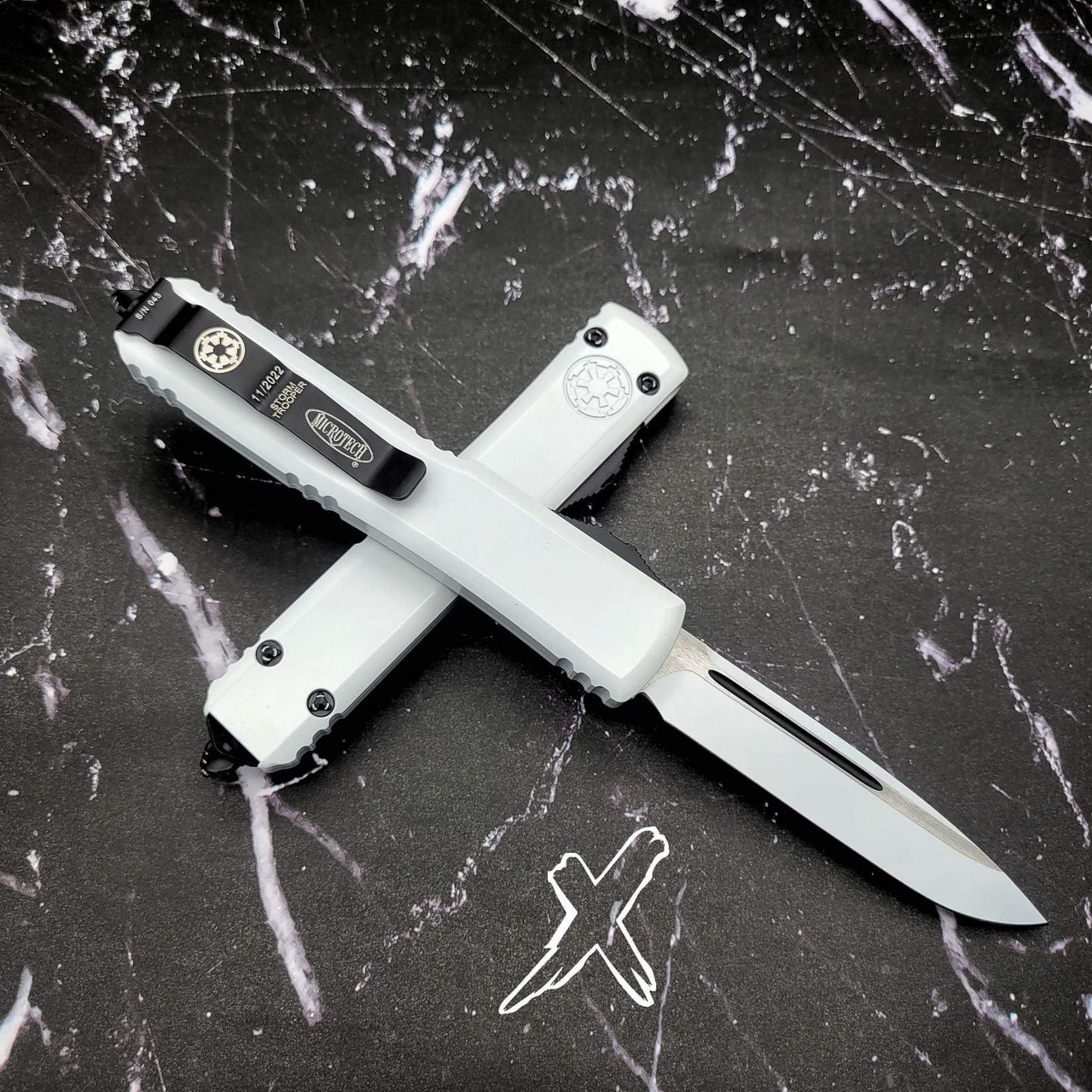 Microtech Ultratech 121 1std Star Wars Storm Trooper Deep Engraved