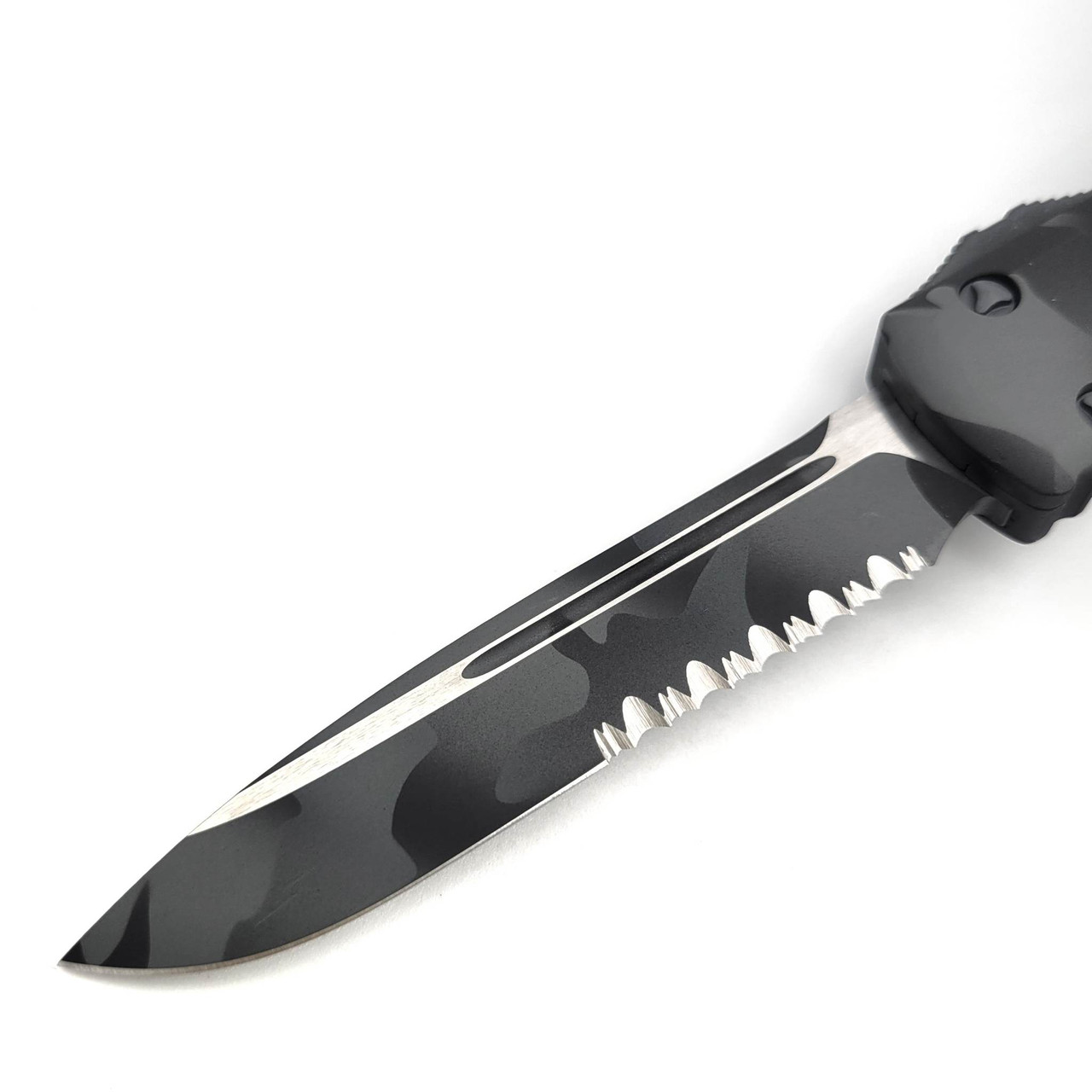 Microtech Ultratech 121 2ucs Urban Camo Partial Serrated Single Edge