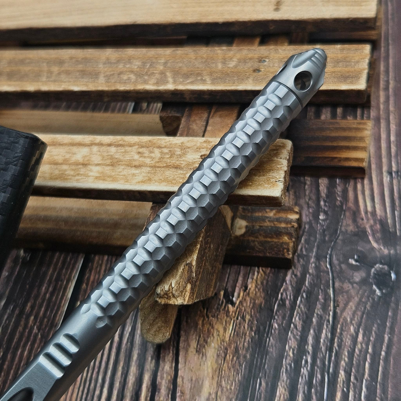 Microtech 112M-7 TAC-P Mini Stainless Steel Bead Blast Tactical Spike w ...