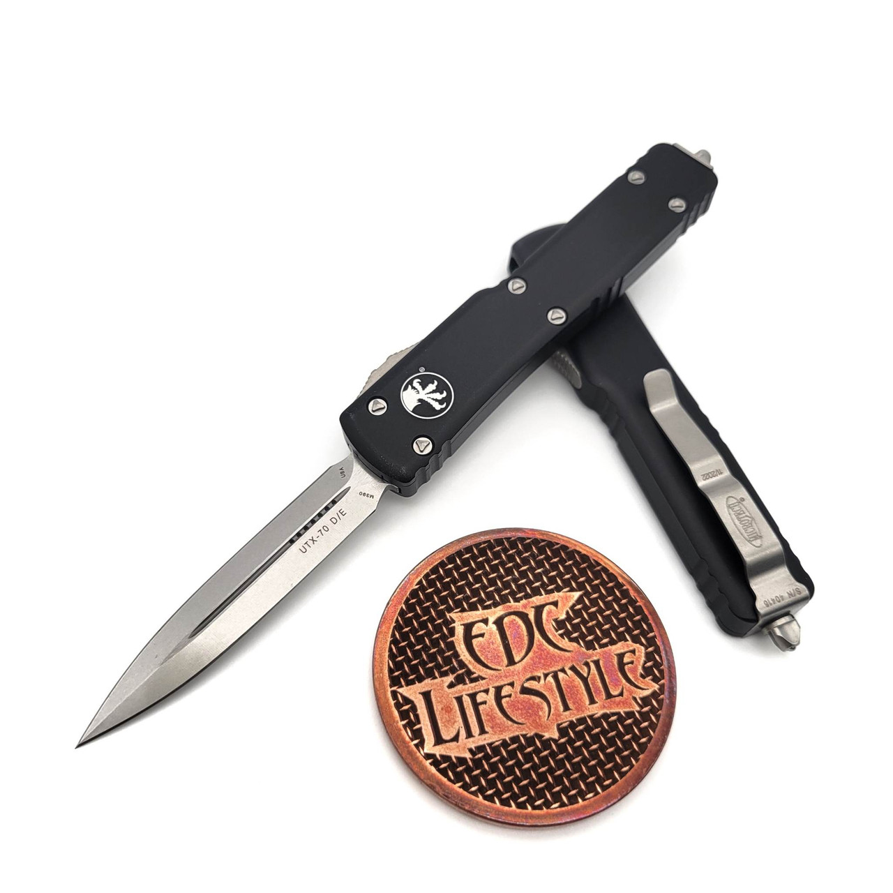 Microtech Utx 70 147 10 Double Edge Stonewash