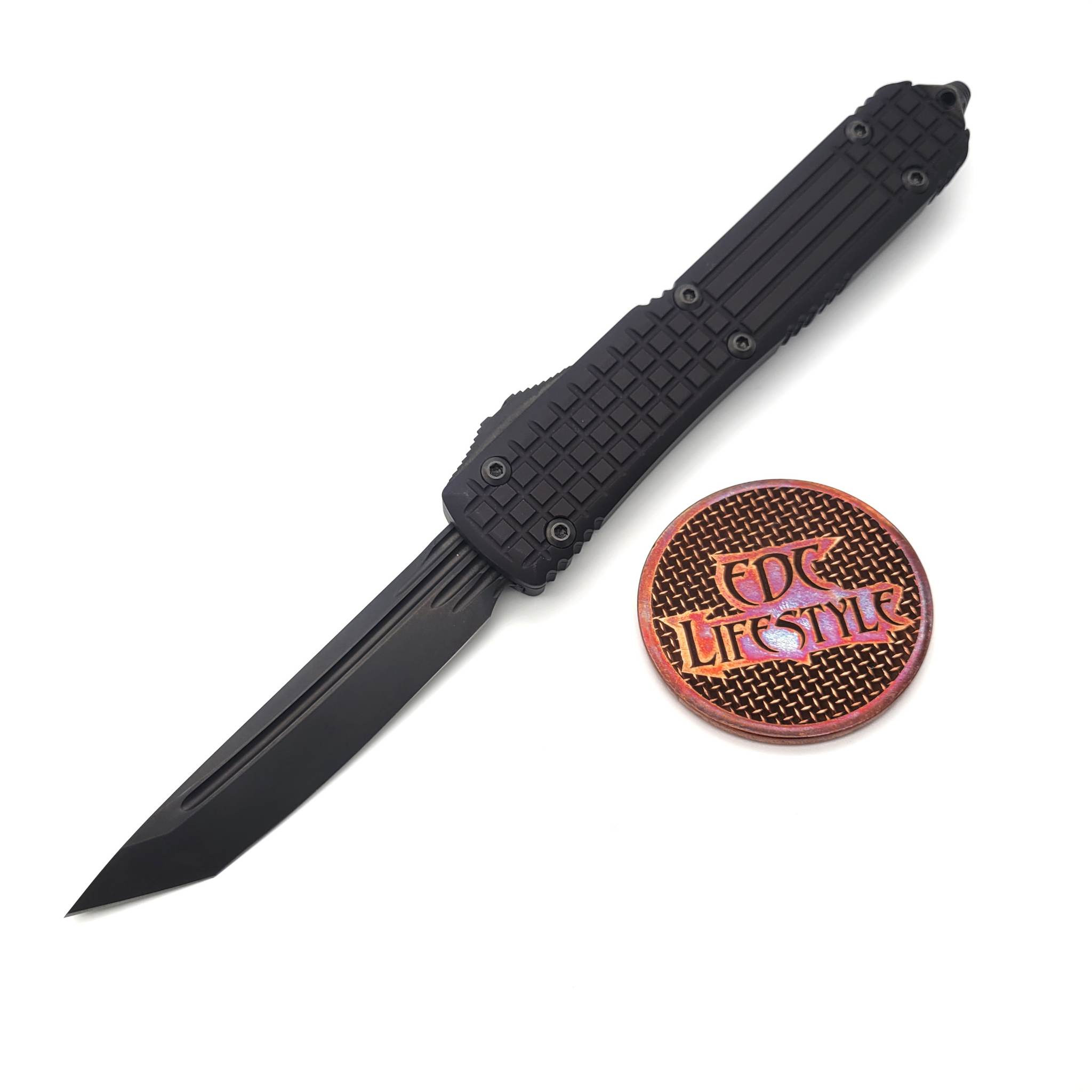 Microtech Ultratech 123-1UT-DS Tactical Tanto Edge DLC Delta Frag ...
