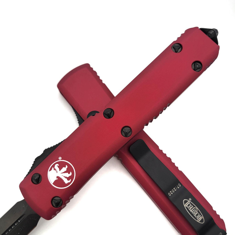 Microtech Ultratech 122-1DLCTRD Double Edge Red DLC