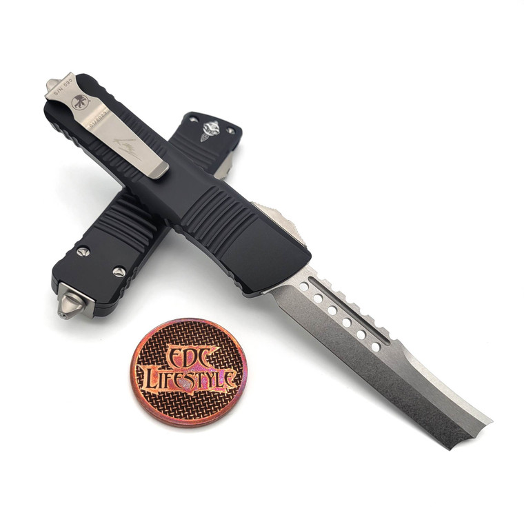 Microtech Combat Troodon 219R-10S Straight Razor Stonewash