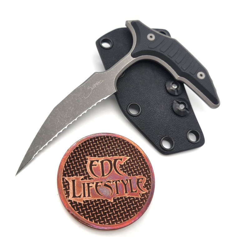 Microtech/Bastinelli Bee 218-12APGTBKS Bee Full Serrated Push Dagger ...