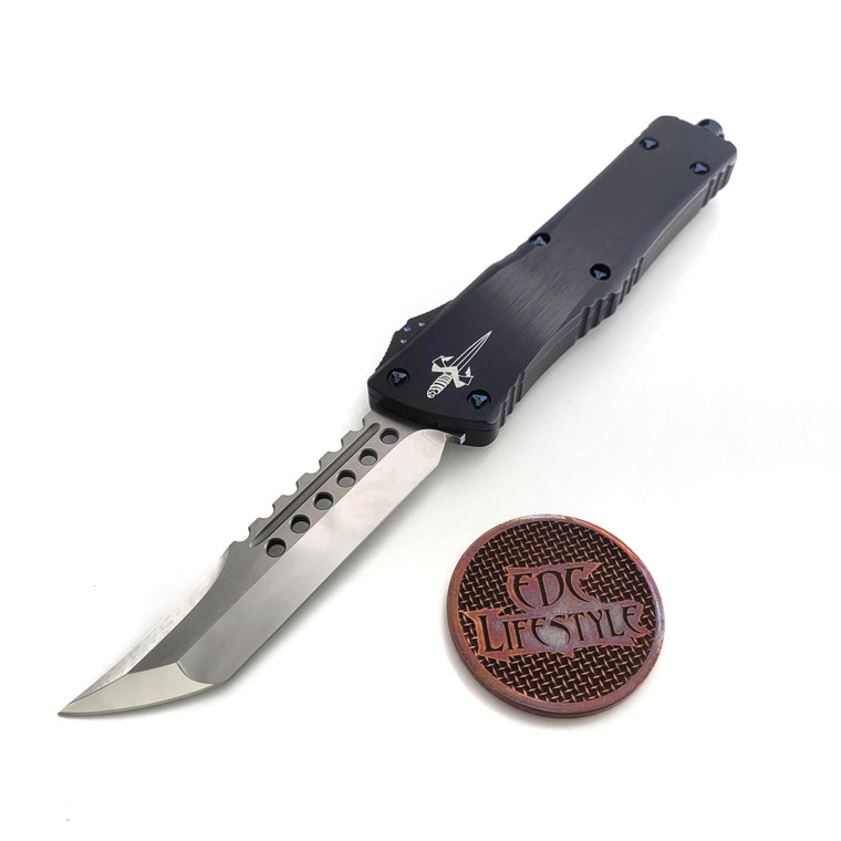 Marfione Custom Combat Troodon Hellhound Tanto Mirror Polish Wblue