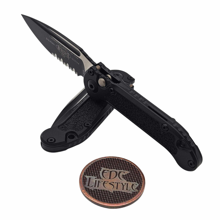 Microtech Ludt Se Generation Iii 1135 2t Black Tactical Partial Serrated