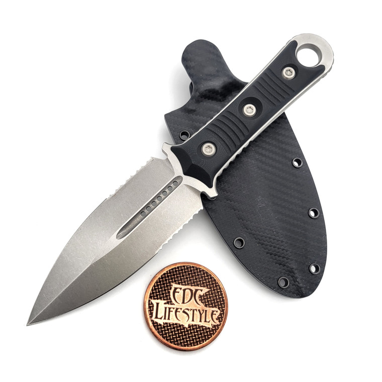 Microtechborka Blades 201 11 Sbd Fixed Blade Partial Serrated Double