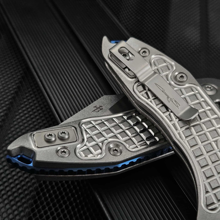 Microtech Stitch Ram-Lok 169RL-10FRMS2 Titanium Frag Stonewash Marfione ...
