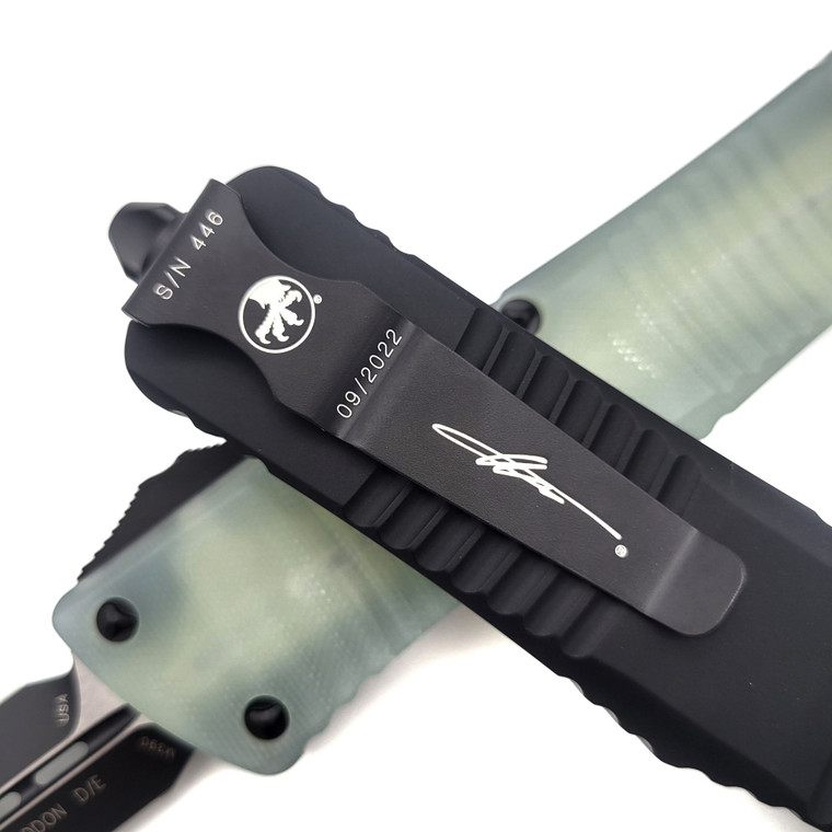Microtech 142-1GTJGS Combat Troodon Jade Green G-10 Composite Top ...