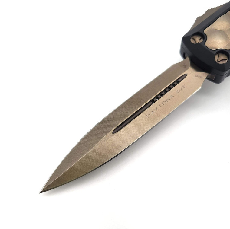 Microtech 126-13BIS Daytona Double Edge Bronze Standard Brute Inlay