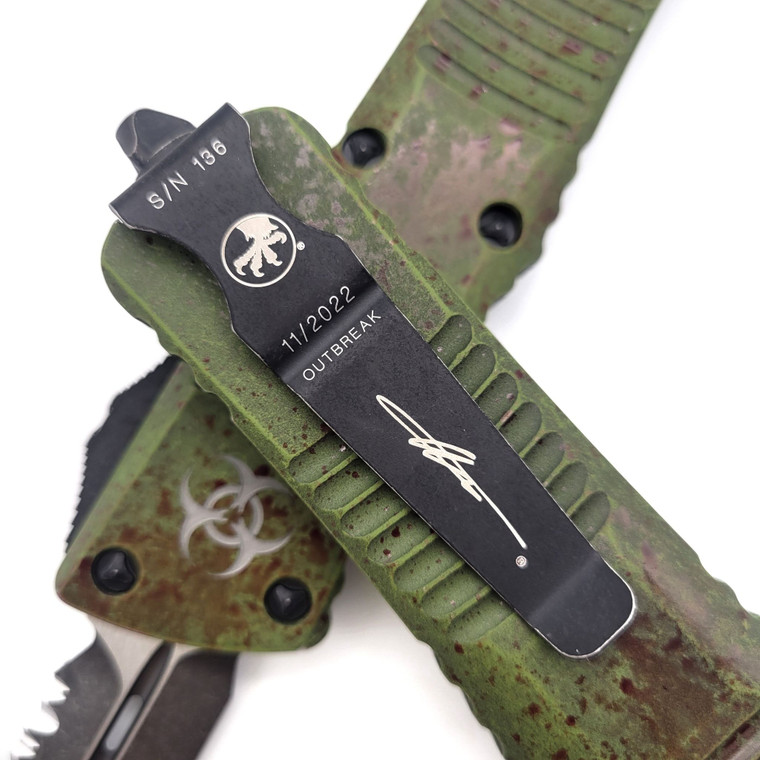 Microtech 142 3obds Combat Troodon Outbreak Double Edge Full Serrated