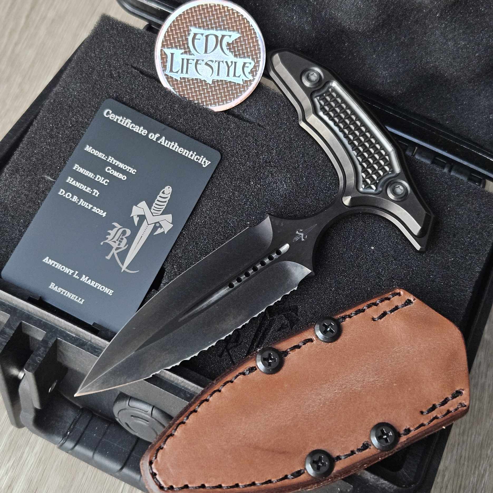 push dagger knife combo