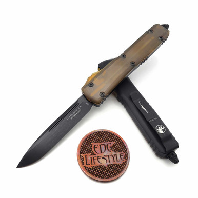 Microtech Ultratech 121-1DLCTULS Ultem Top Single Edge DLC Standard