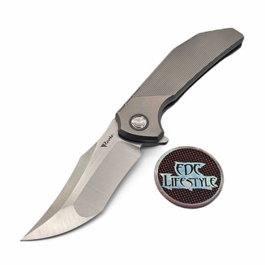 Reate Knives Tiger Knife Titanium Milling Stripe Pattern, Bohler M390 ...
